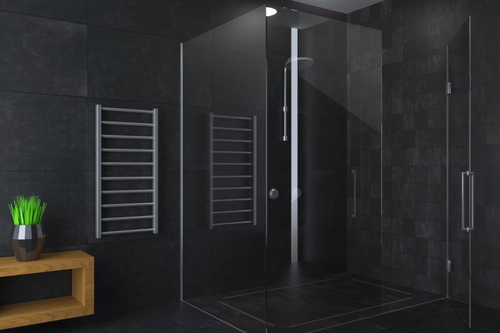 Which Coloured Glass Screens Makes The Bathroom Brighter?